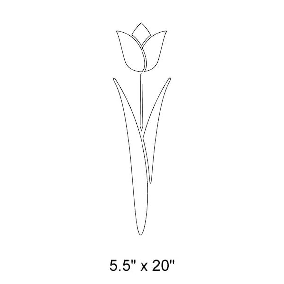 Tulip Stencil