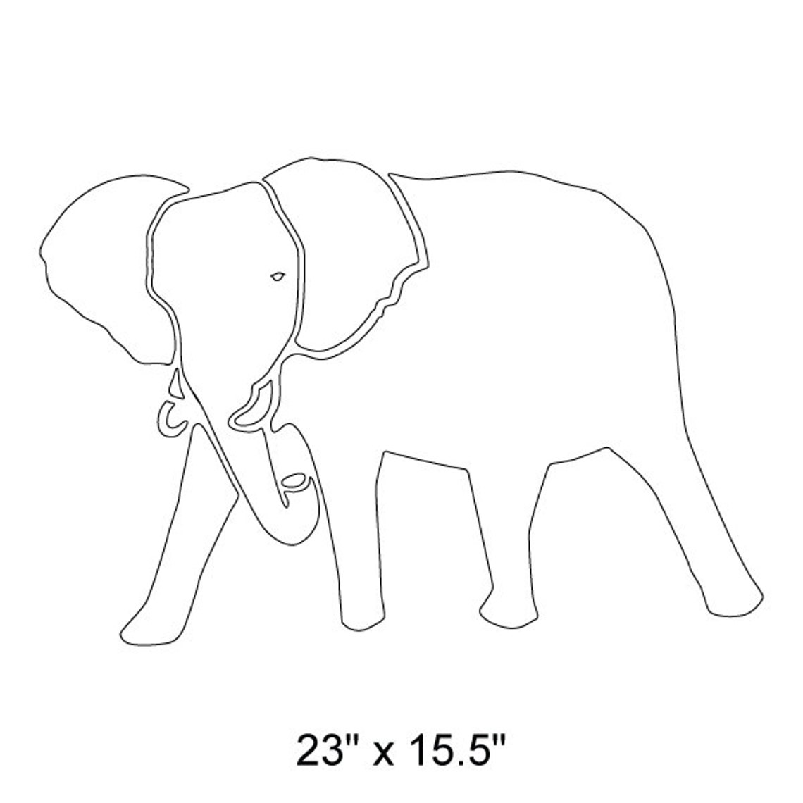 Elephant Stencil for Painting Kids or Baby Room Wall Mural - Etsy