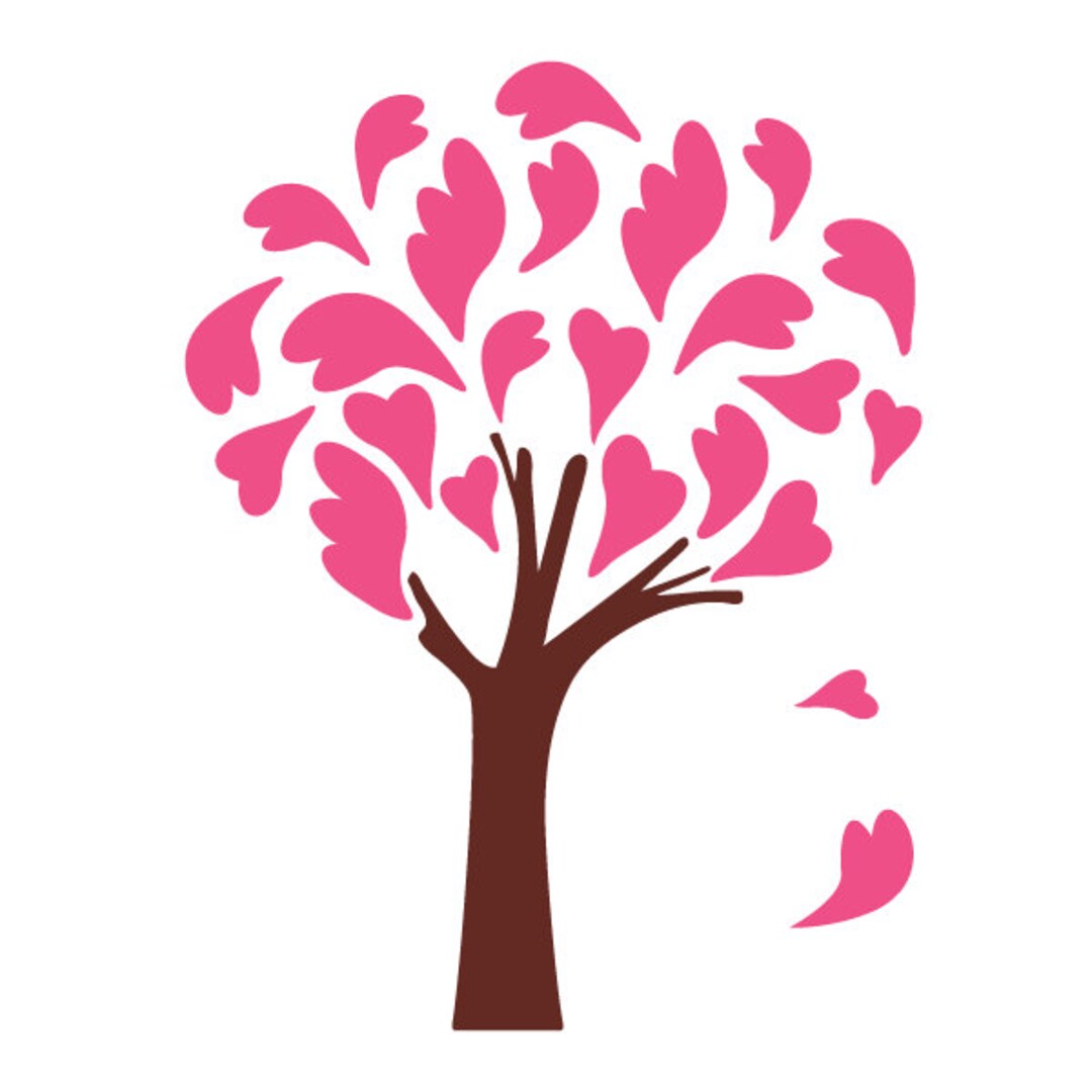 Heart Tree Wall Stencil for Painting Kids or Baby Room Mural sku436 ...