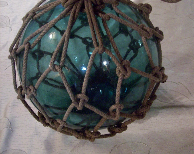 Blue Glass Nautical float Ball Buoy - Etsy