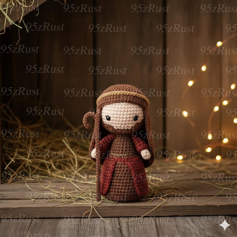 Crochet Nativity Scene Crochet Doll, Holy Family Crochet Doll ...