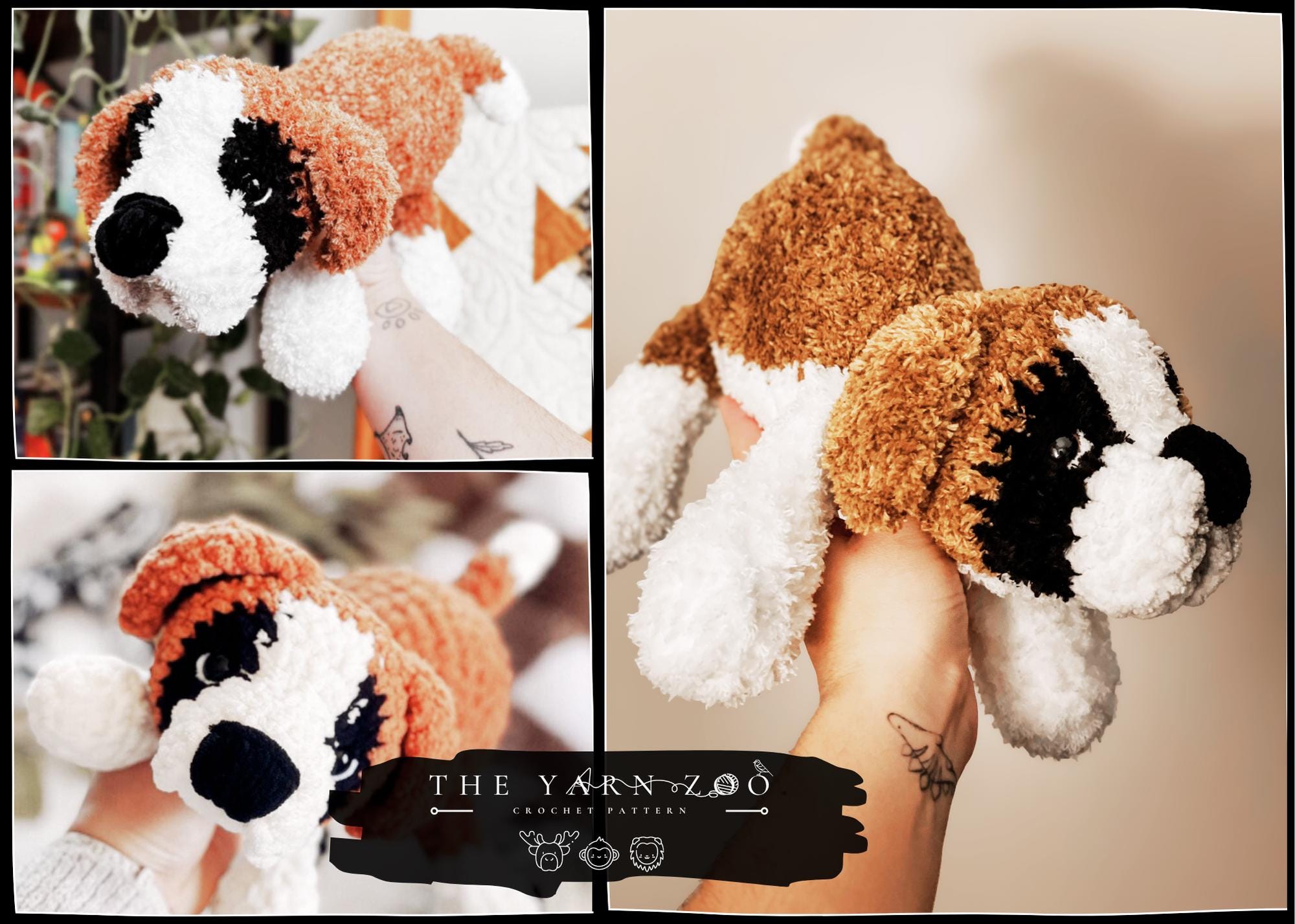 Beignet the St.bernard - Crochet Pattern - Etsy