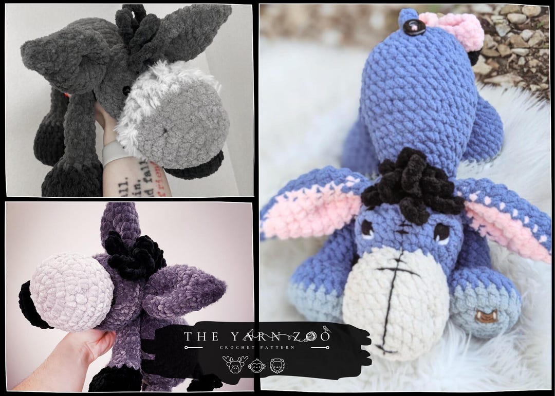 Dixie the Donkey - Crochet Pattern - Etsy