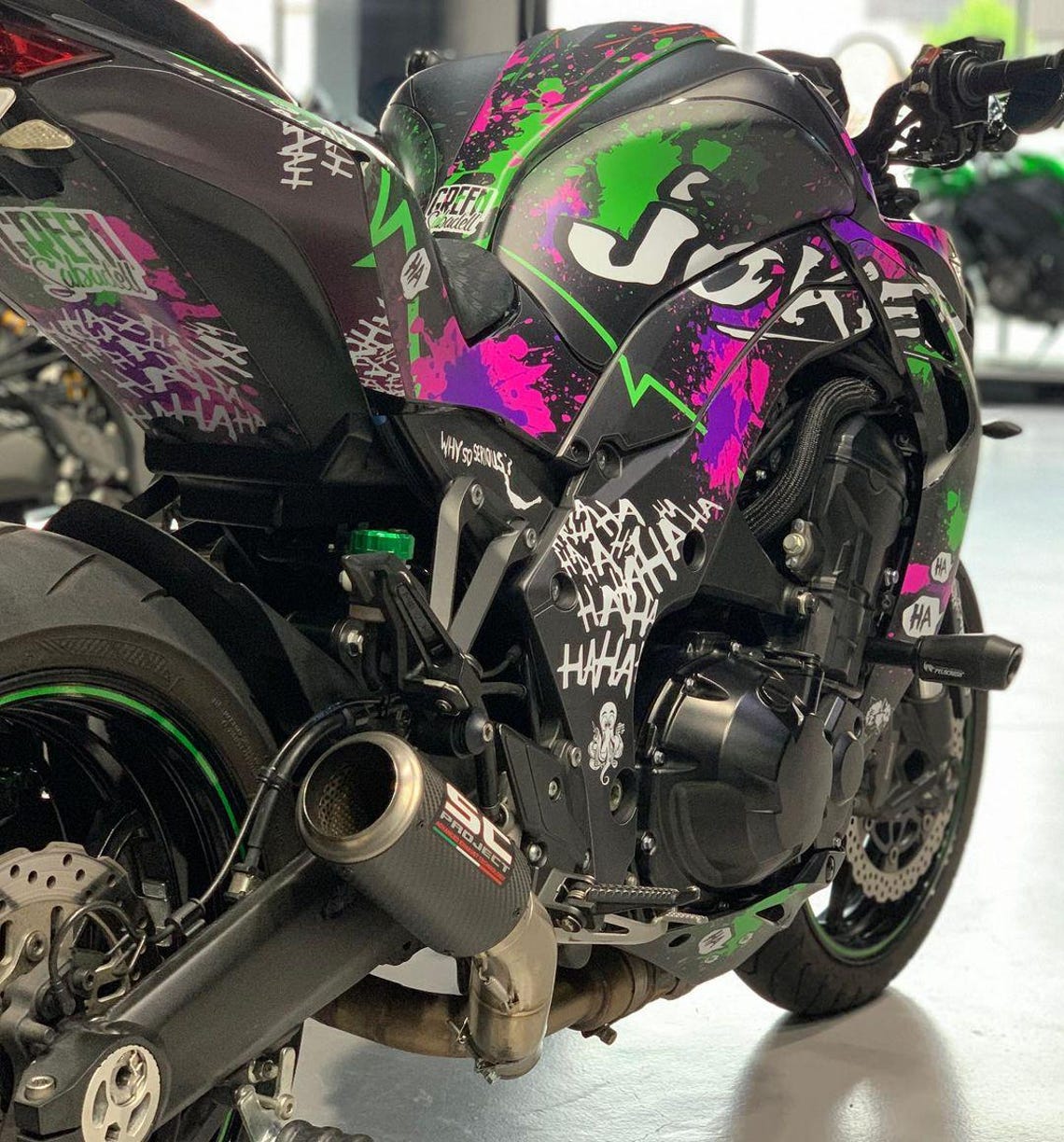 KAWASAKI Z1000 'JOKER' Graphics Kit – Custom Decals Vinyl Stickers ...