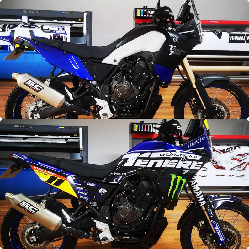 YAMAHA TENERE 700 'RACE' Graphics Kit – Custom Decals Vinyl Stickers ...