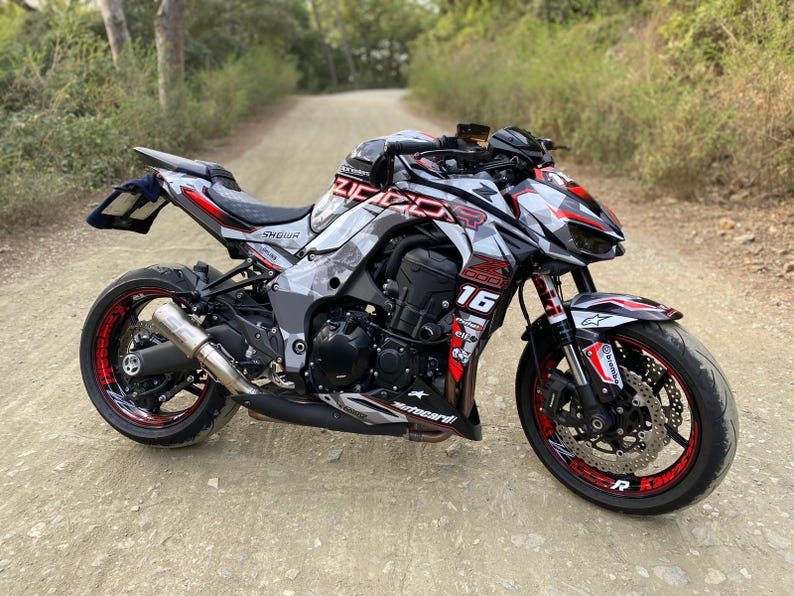 KAWASAKI Z1000 'CAMO' Graphics Kit – Custom Decals Vinyl Stickers ...