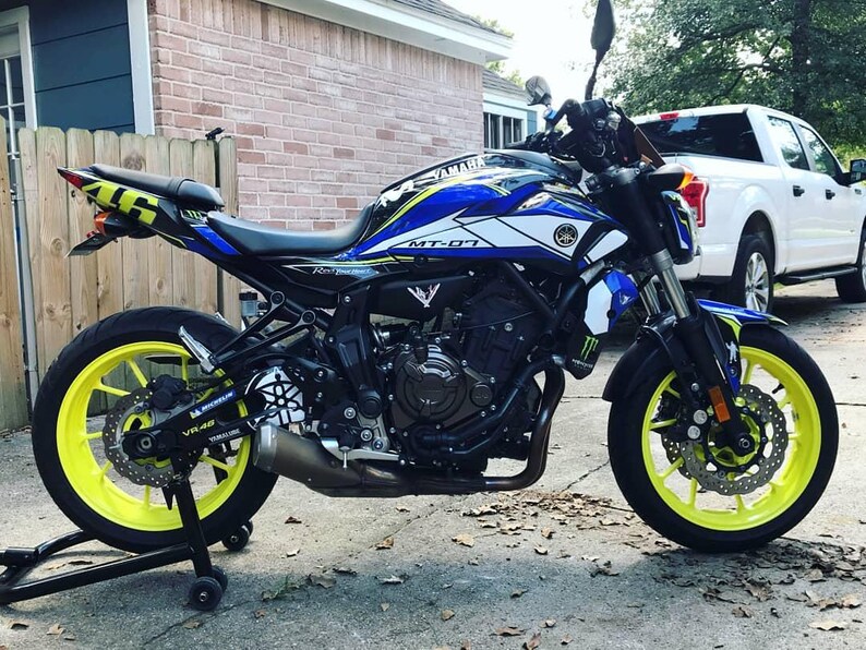Yamaha MT 07 '46' Graphics Kit – Custom Decals Vinyl Stickers ...