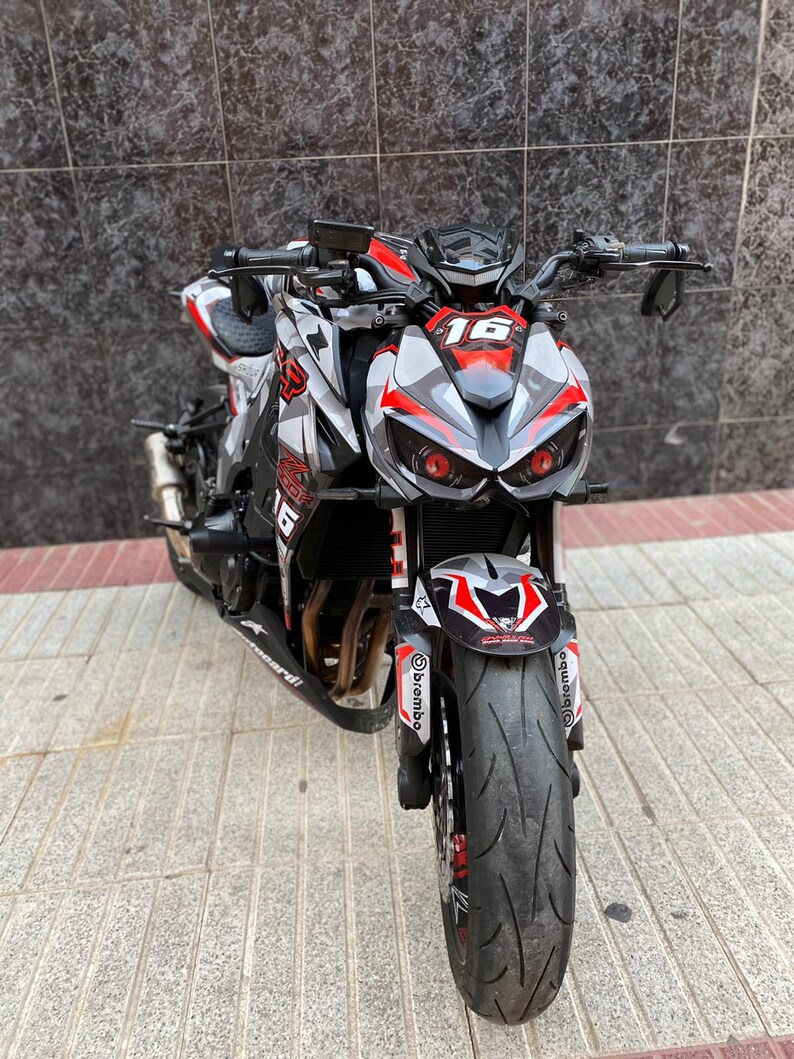 KAWASAKI Z1000 'CAMO' Graphics Kit – Custom Decals Vinyl Stickers ...