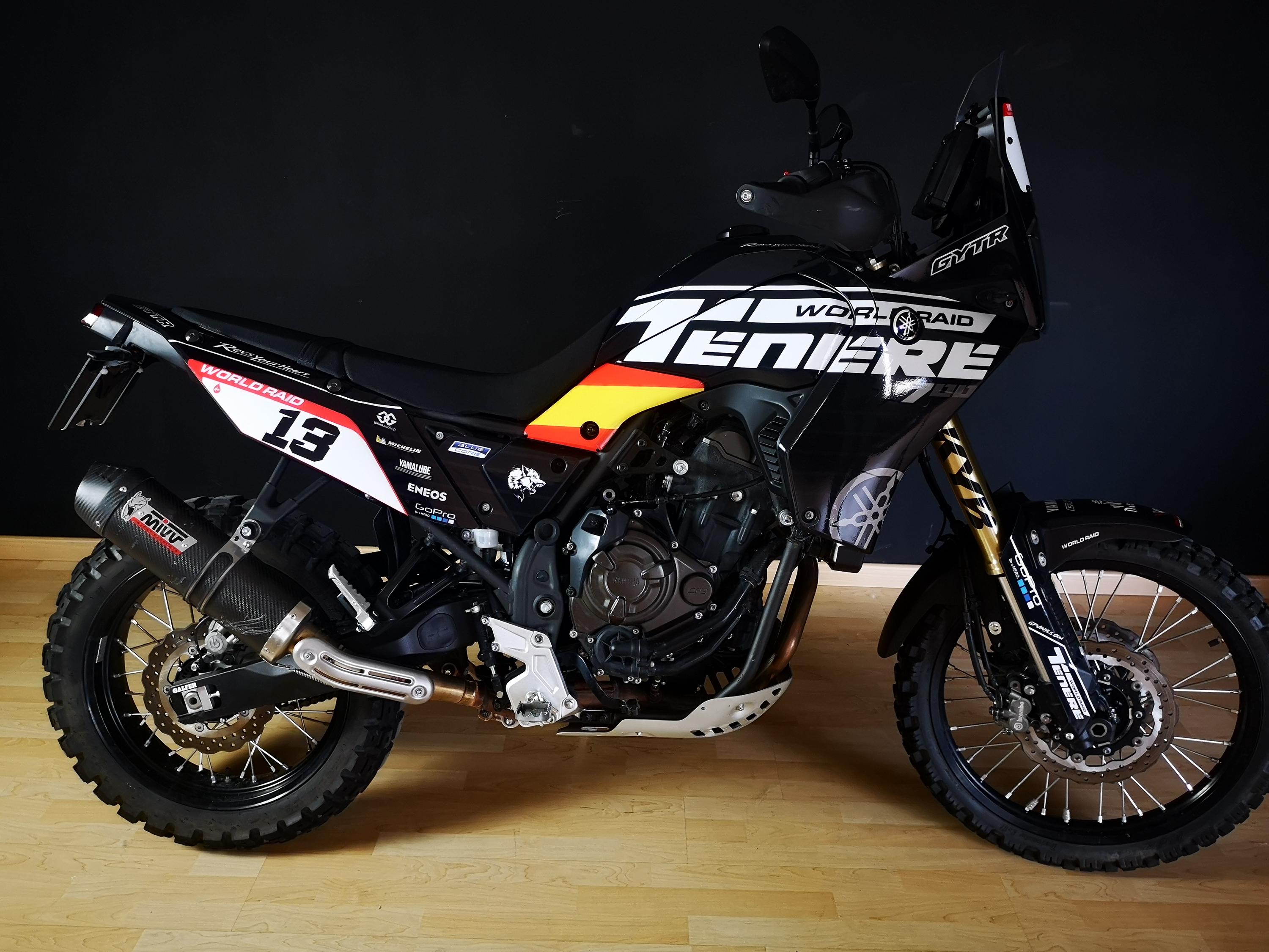 YAMAHA TENERE 700 'DARK' Graphics Kit – Custom Decals Vinyl Stickers ...