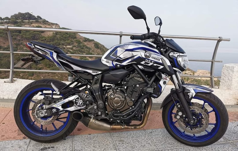 Yamaha MT 07 'WINTER' Graphics Kit – Custom Decals Vinyl Stickers ...