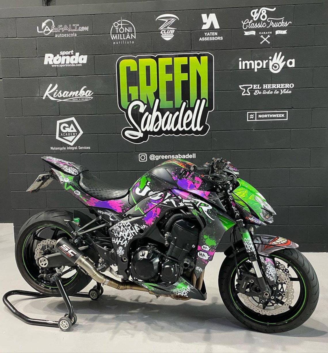 KAWASAKI Z1000 'JOKER' Graphics Kit – Custom Decals Vinyl Stickers ...
