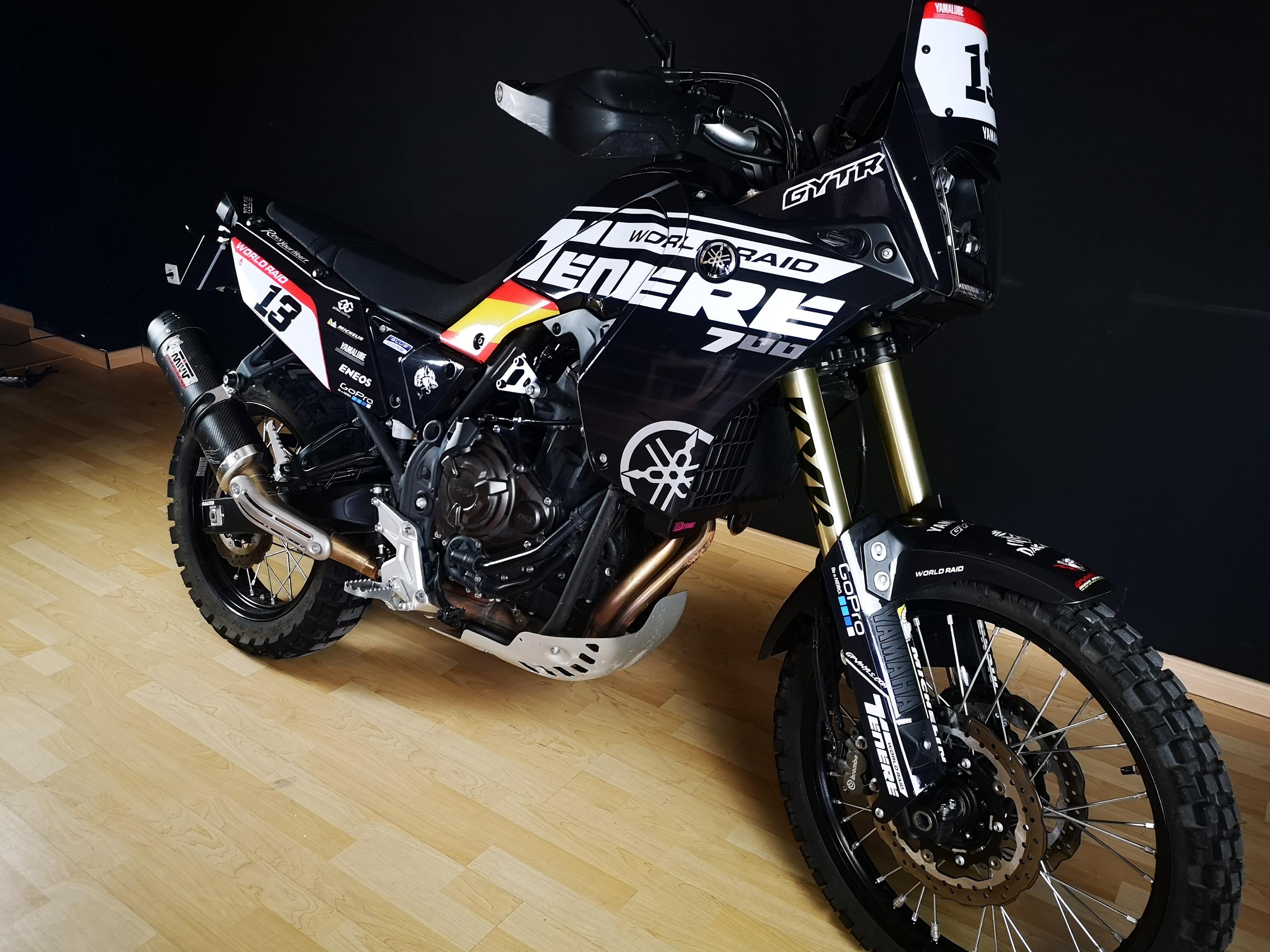 YAMAHA TENERE 700 'DARK' Graphics Kit – Custom Decals Vinyl Stickers ...