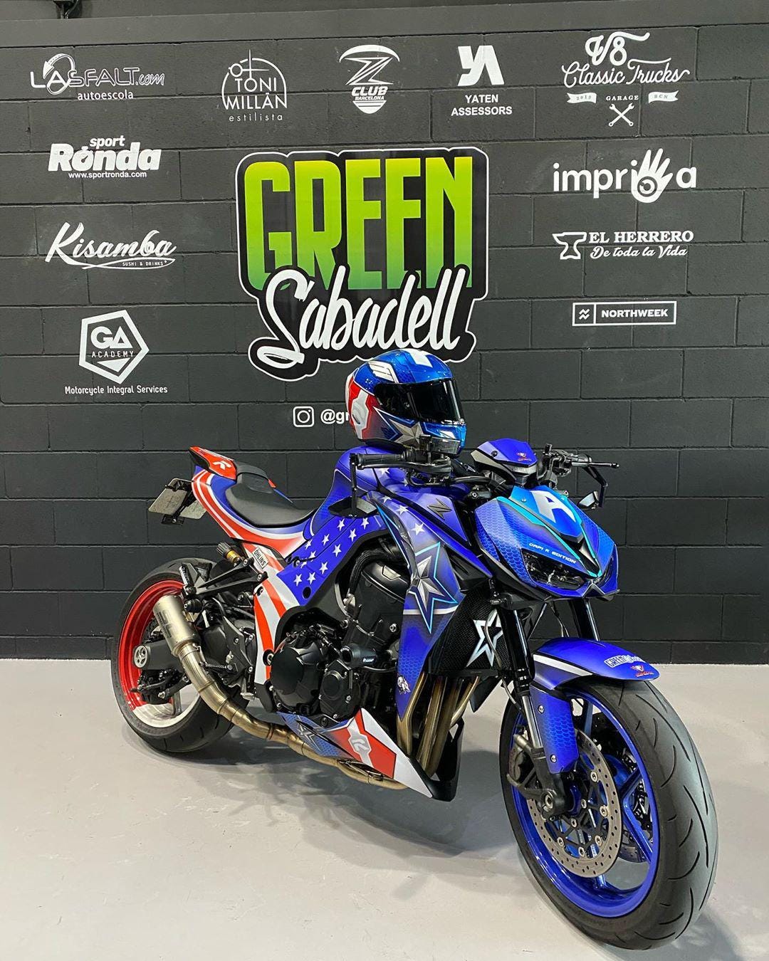 KAWASAKI Z1000 'AMERICA' Graphics Kit – Custom Decals Vinyl Stickers ...