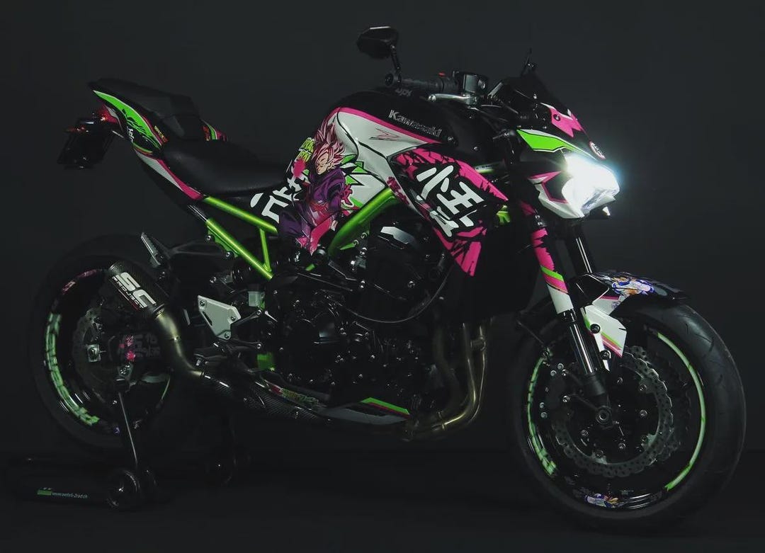 KAWASAKI Z900 'DRAGON BALL' Graphics Kit – Custom Decals Vinyl Stickers ...