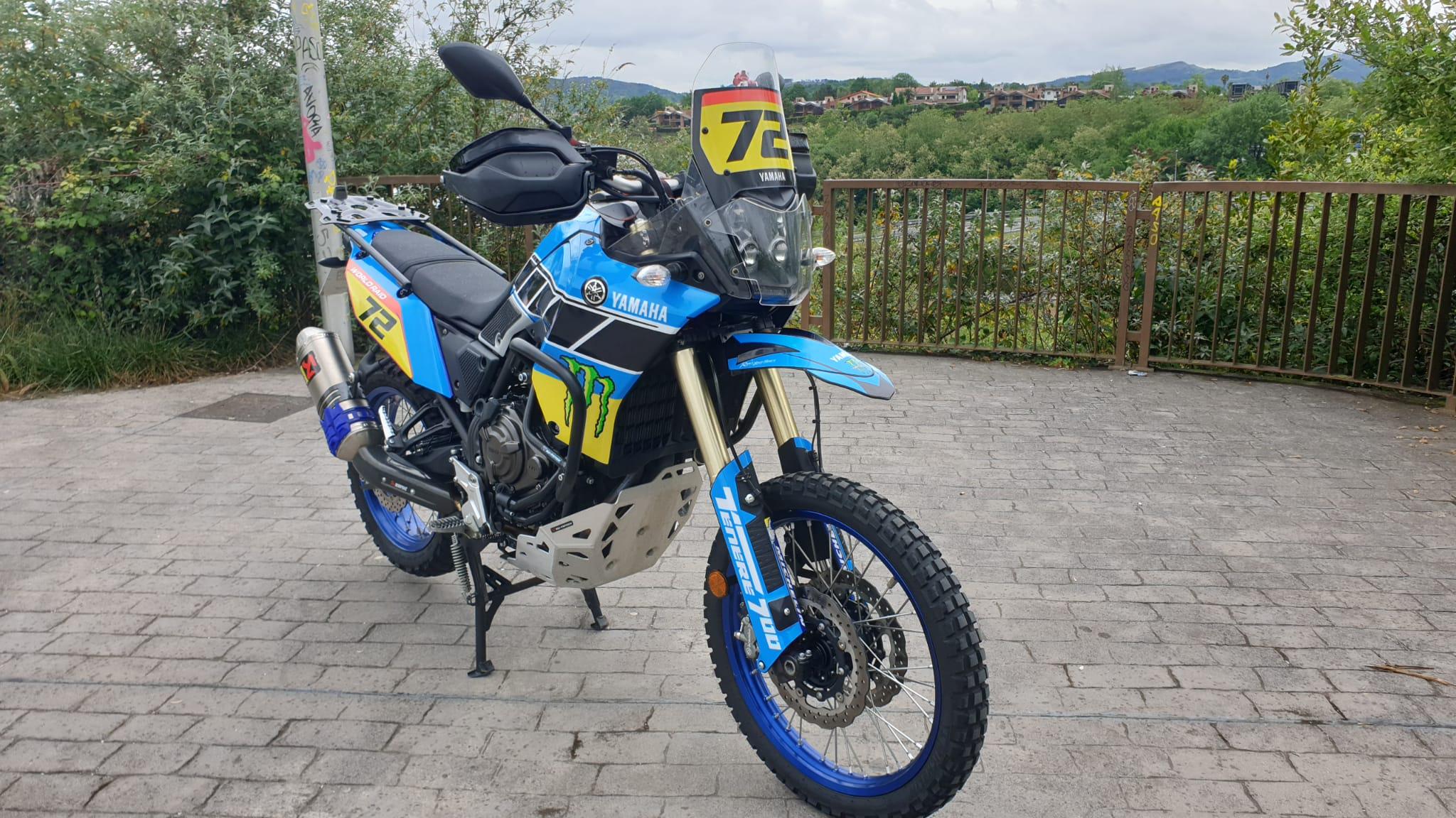 YAMAHA TENERE 700 'RETRO' Graphics Kit – Custom Decals Vinyl Stickers ...