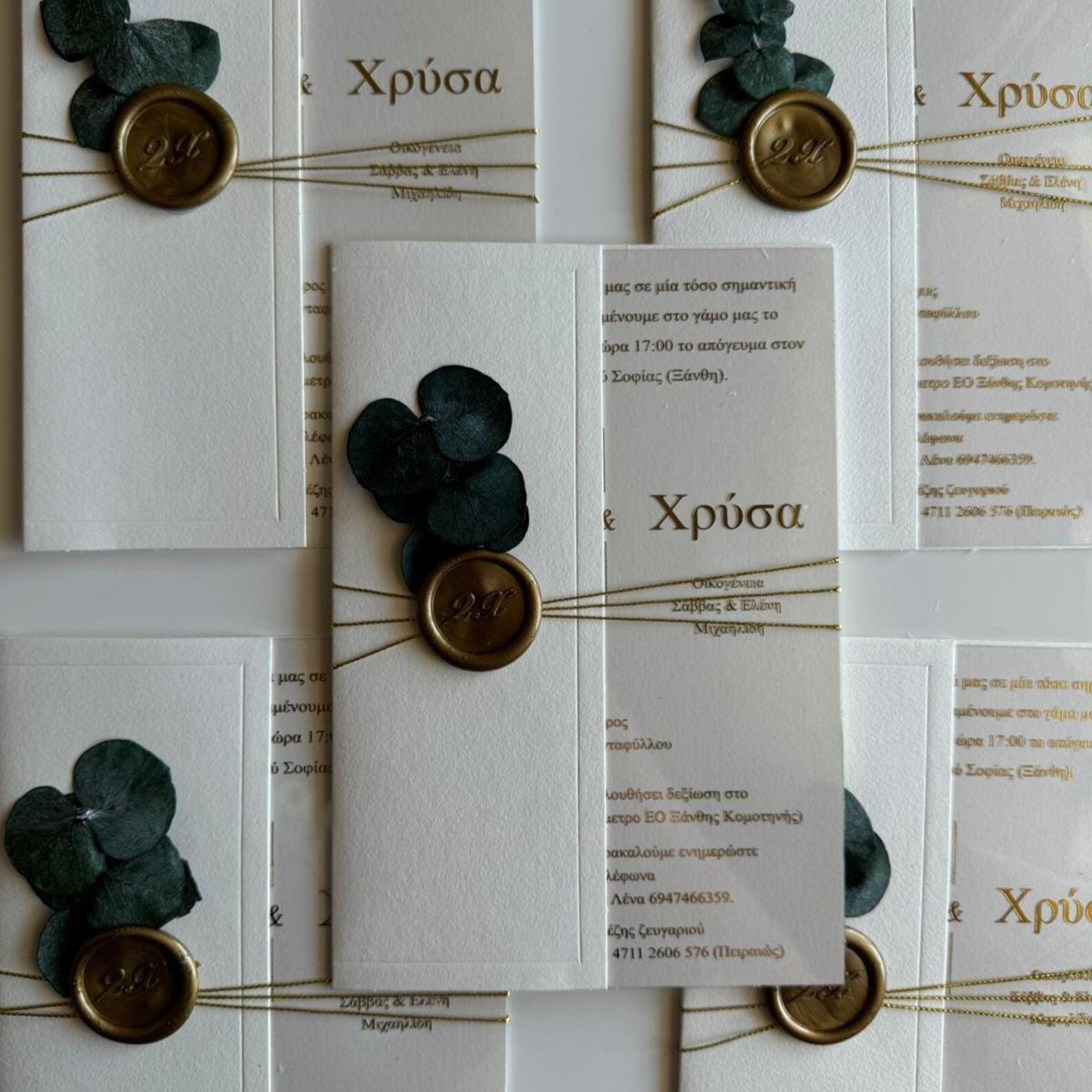 Luxury Acrylic Wedding Invitation Set With Personalized Spouses ...