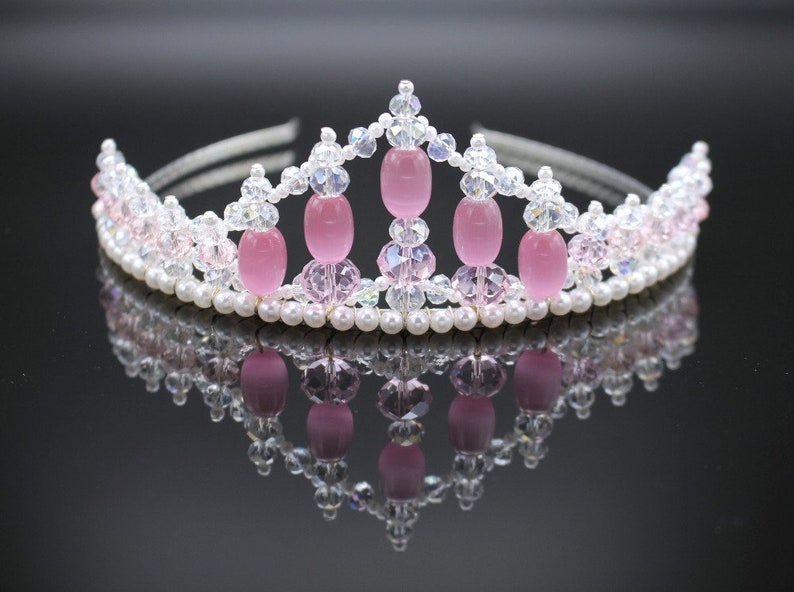Pretty Pink Princess Crystal Tiara | Etsy