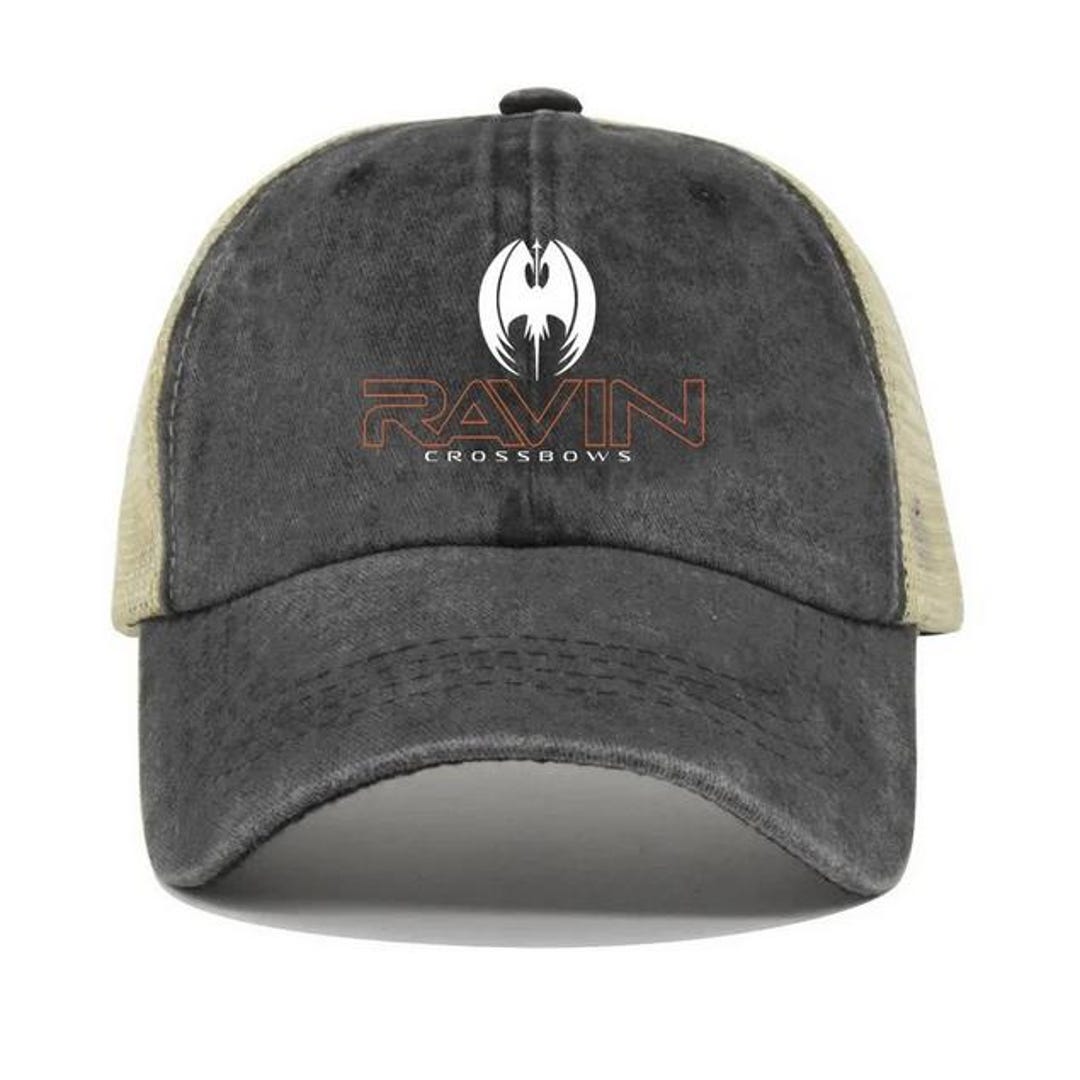 Ravin Crossbow Archery Bow Logo Printed Black Hat Trucker Logo Printed ...