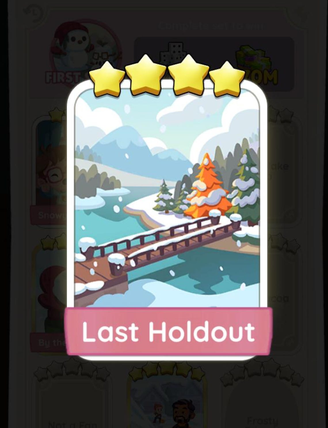 Monopoly Go 4 Star Last Holdout Set 18 Cozy Comforts Album Stickers - Etsy