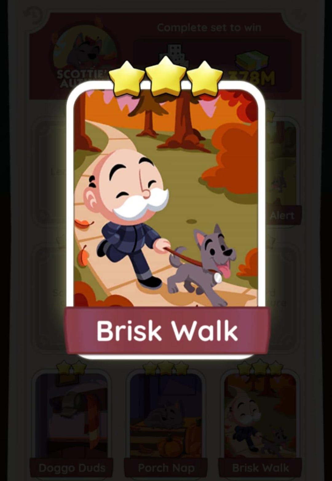 Monopoly_go 3 Star Brisk Walk Set -7 Cozy Comfort Album - Etsy