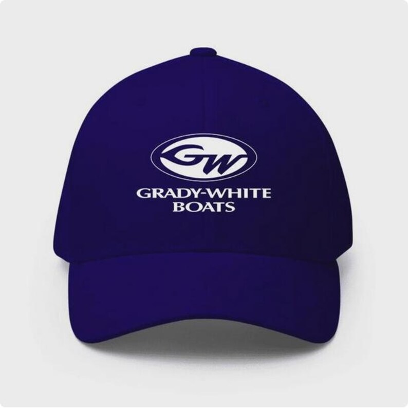 Hat Baseball Grady White Fishing Logo Printed Cap Adjustable - Etsy
