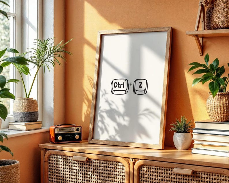 Funny Ctrl+z Home Office Print: Desk Humor Poster (digital Download) - Etsy