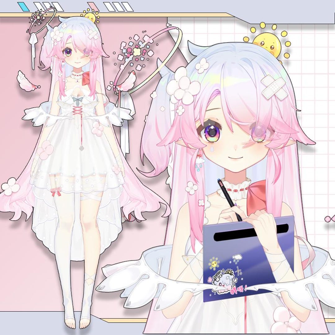 Premade Live2d Vtuber Model: Ready to Use, Vtubestudio Compatible - Etsy