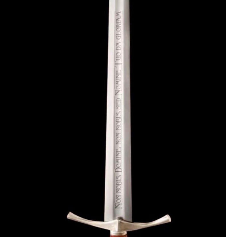 Handmade Knights Templar Sword the Accolade Replica | High Carbon Steel ...