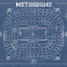 Print of Vintage Metrodome Stadium Seating Chart Seating Chart on Photo ...