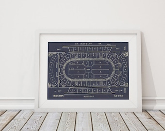 Print of Vintage Montreal Forum Seating Chart on Your Choice | Etsy