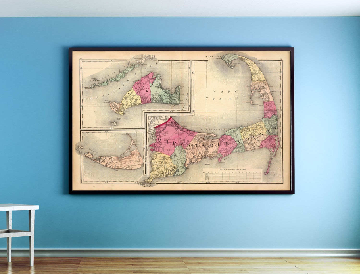 Paper Cape Cod Map