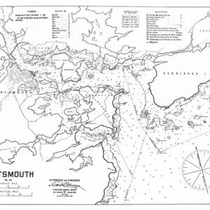 Antique Print of Harbor Chart of Portsmouth, New Hampshire on Your ...