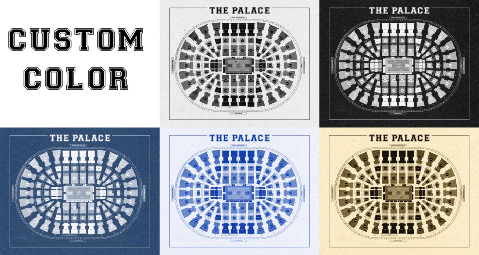 Vintage Print of the Palace Seating Chart on Premium Photo - Etsy
