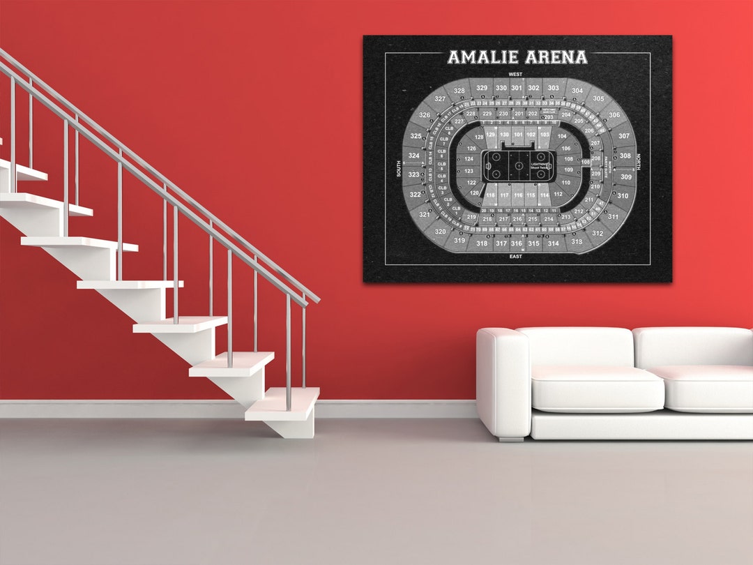Vintage Amalie Arena Line Drawing: Tampa Bay Lightning Stadium Art - Etsy