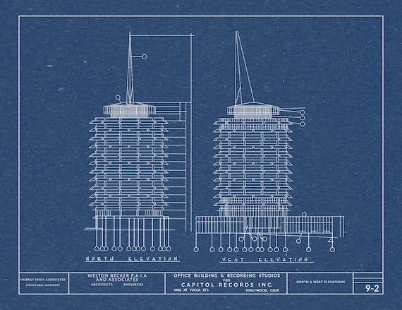 Vintage Capitol Records Building