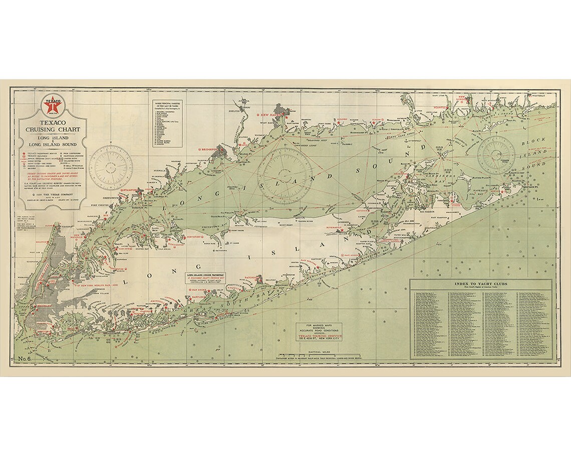 Print of Vintage Map of Long Island New York on Photo Paper | Etsy
