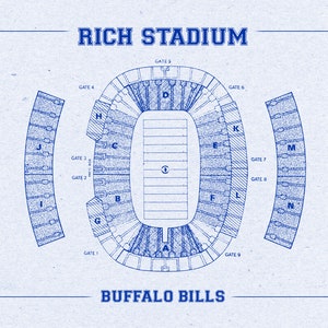 Print of Vintage Rich Stadium Seating Chart Seating Chart on Photo ...