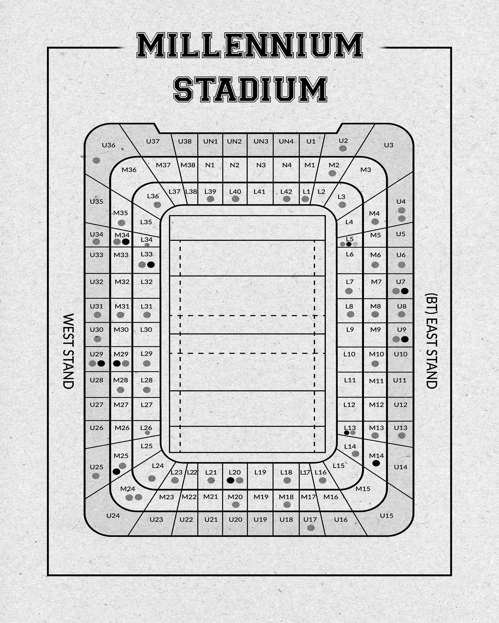 Millennium Stadium Seating Plan