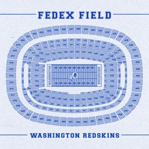 Print of Vintage Style Fedex Field on Photo Paper Stretched | Etsy