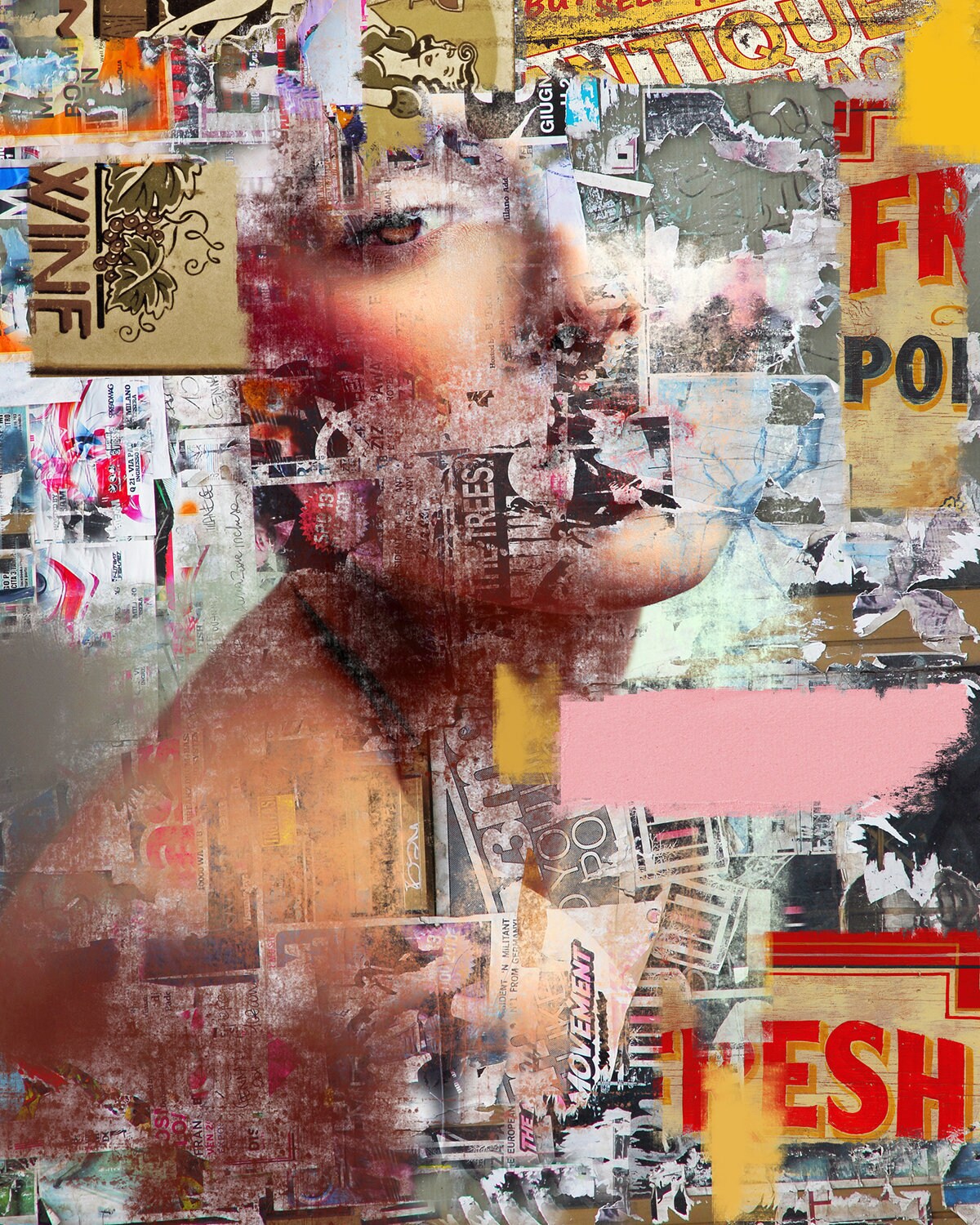 Modern Art Print On Photo Paper Matte Paper Or Canvas Of Female modern-art-print-on-photo-paper-matte-paper-or-canvas-of-female