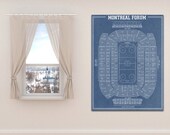 Print of Vintage Montreal Forum Seating Chart on Your Choice - Etsy