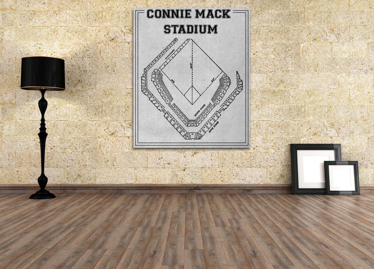 Vintage Print of Connie Mack Stadium Seating Chart - Etsy