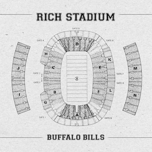Print of Vintage Rich Stadium Seating Chart Seating Chart on Photo ...