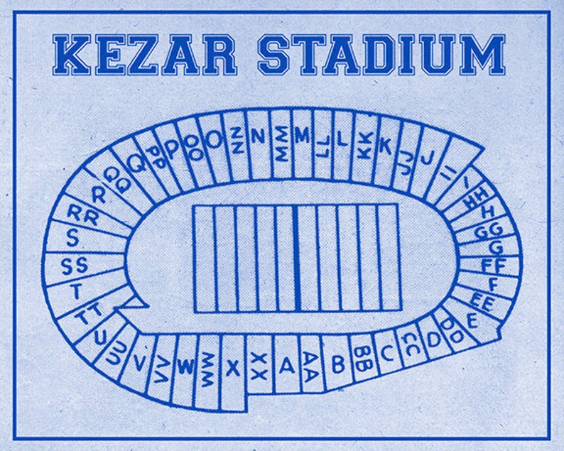 Print of Vintage Kezar Stadium on Photo Paper Matte Paper or | Etsy