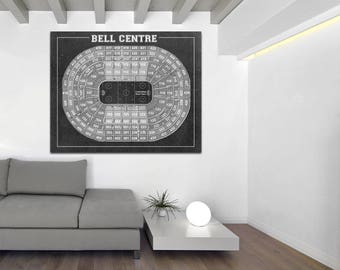 Print of Vintage Montreal Forum Seating Chart on Your Choice | Etsy