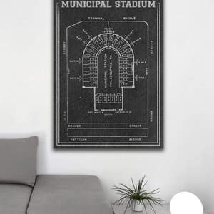 Print of Vintage Philidelphia Municipal Stadium Seating Chart Seating ...