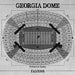 Print of Vintage Georgia Dome Seating Chart Seating Chart on - Etsy
