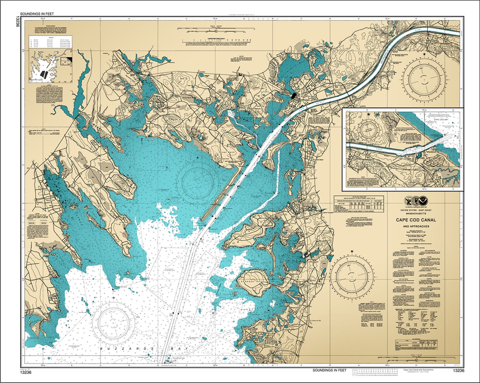 CUSTOM ANY Nautical Chart or Map Any Area on Photo Matte or - Etsy Canada