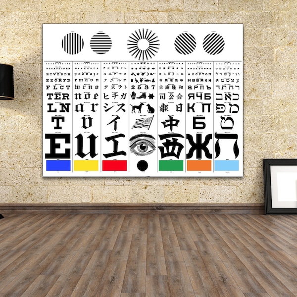 Vintage Eye Chart - Etsy