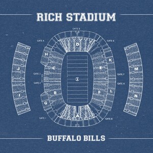 Print of Vintage Rich Stadium Seating Chart Seating Chart on Photo ...